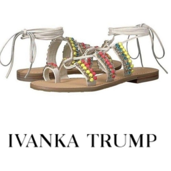 Ivanka Trump | Shoes | Ivanka Trump Monday Embellished Gladiator Tieup ...